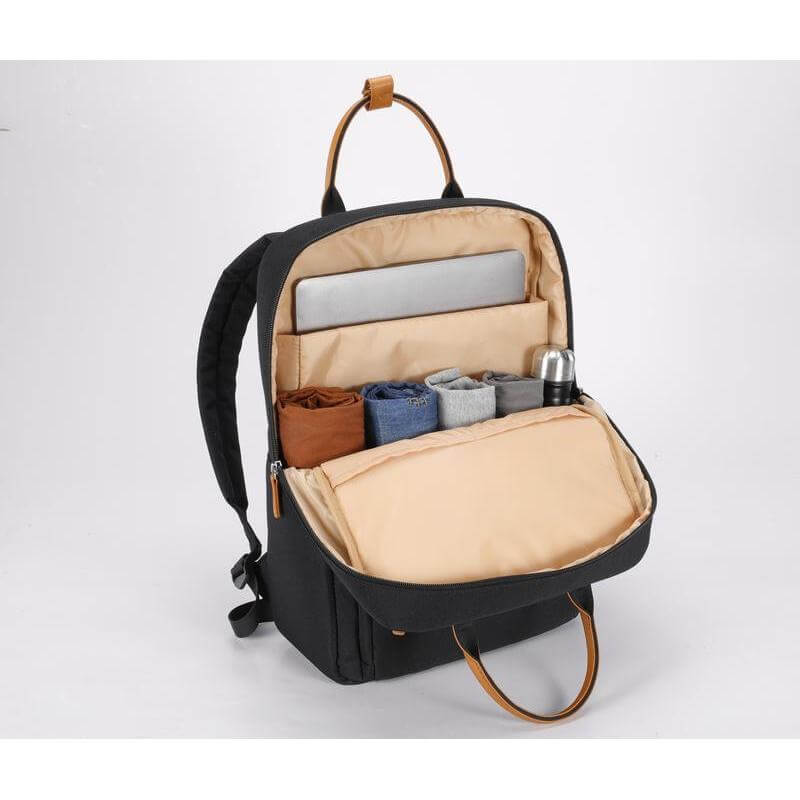 Mainz Santhome Black Laptop Backpack - Stylish Custom Bags