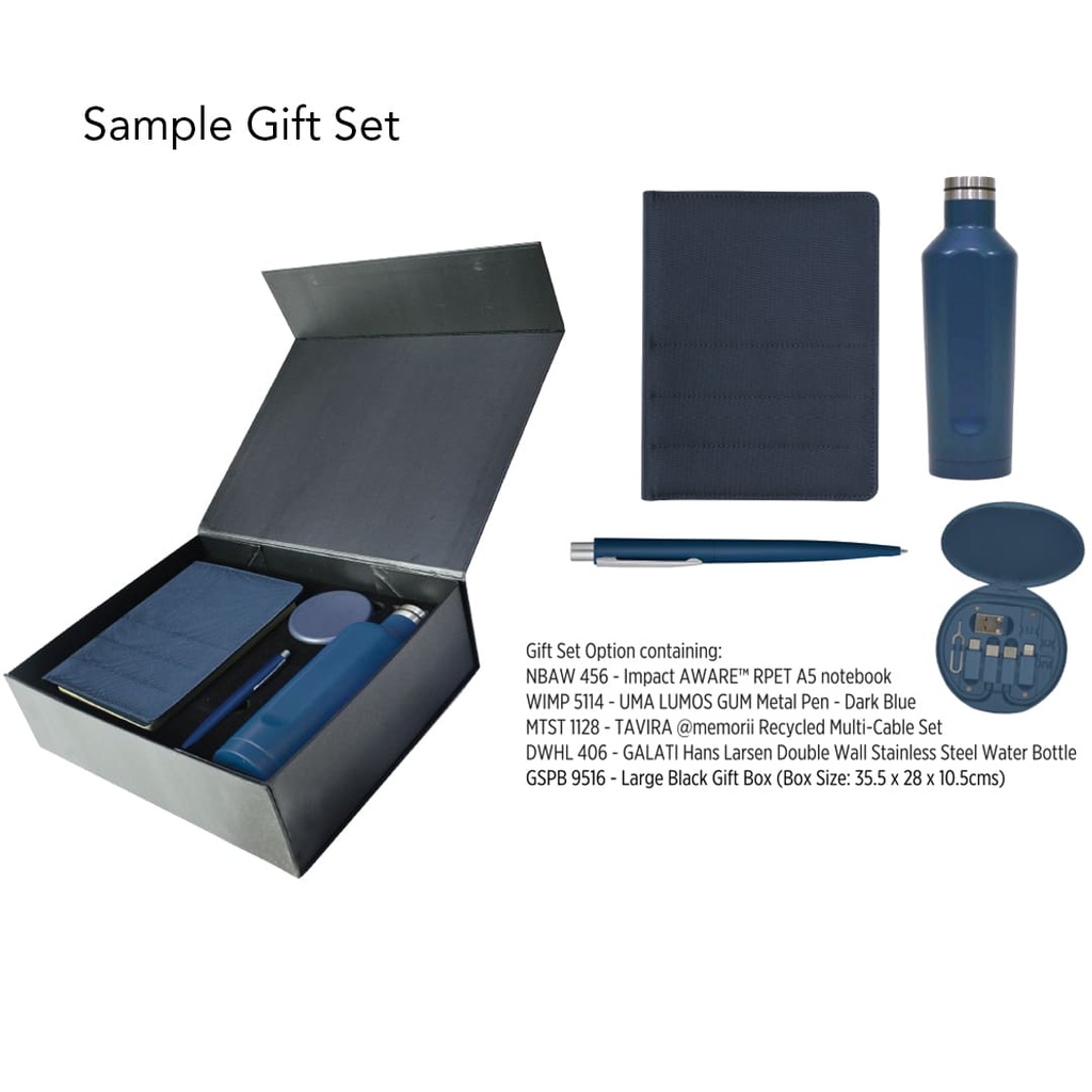 Gift Set Packaging with Magnet Closing (Large) - Black | Jasani