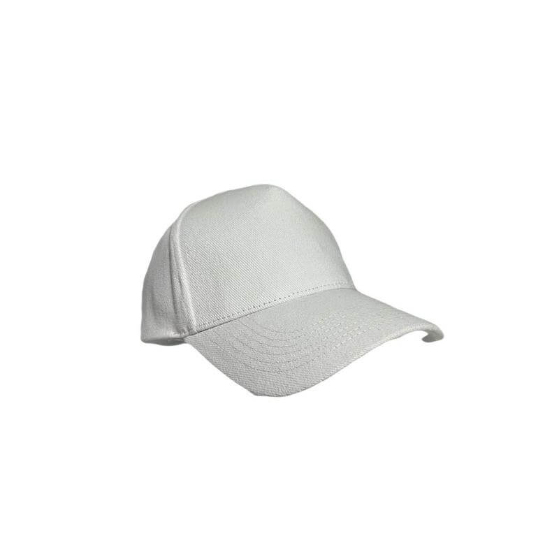 NARVA - 5 Panel Heavy Brushed Cotton Cap - White | Jasani