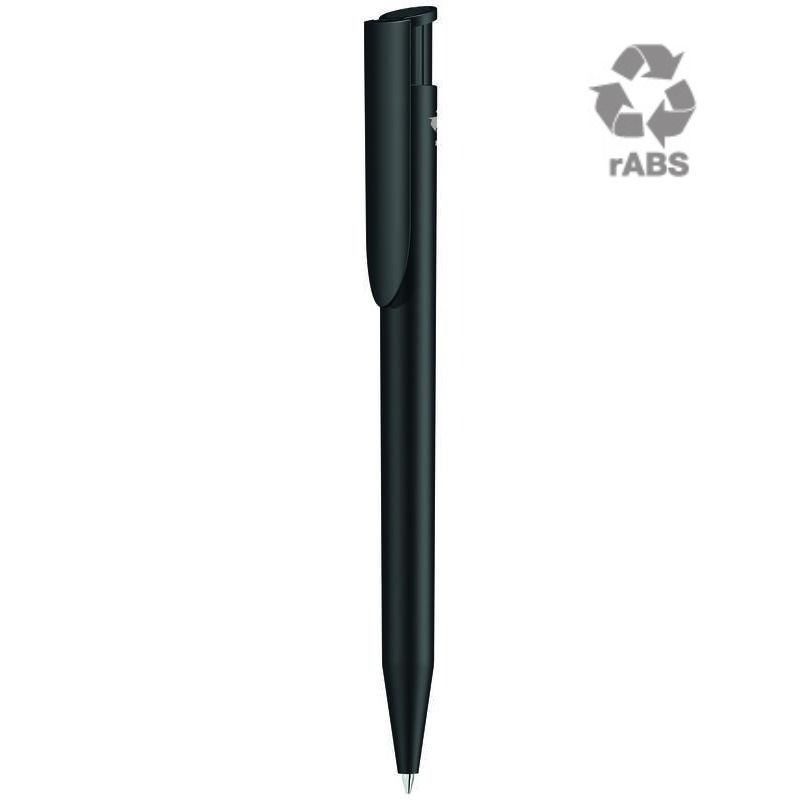 UMA HAPPY RECY Recycled Plastic Pen - Black | Jasani