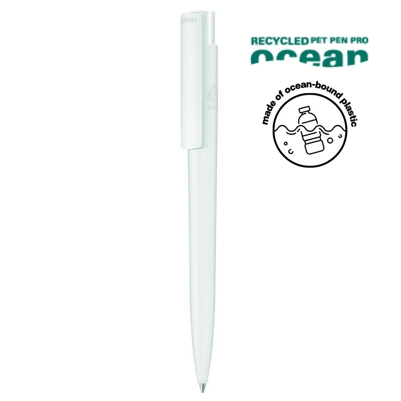UMA PRO F OCEAN Recycled Plastic Pen - White | Jasani