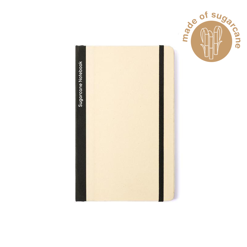 BUREN - eco-neutral Sugarcane Paper A5 Notebook - Black | Jasani