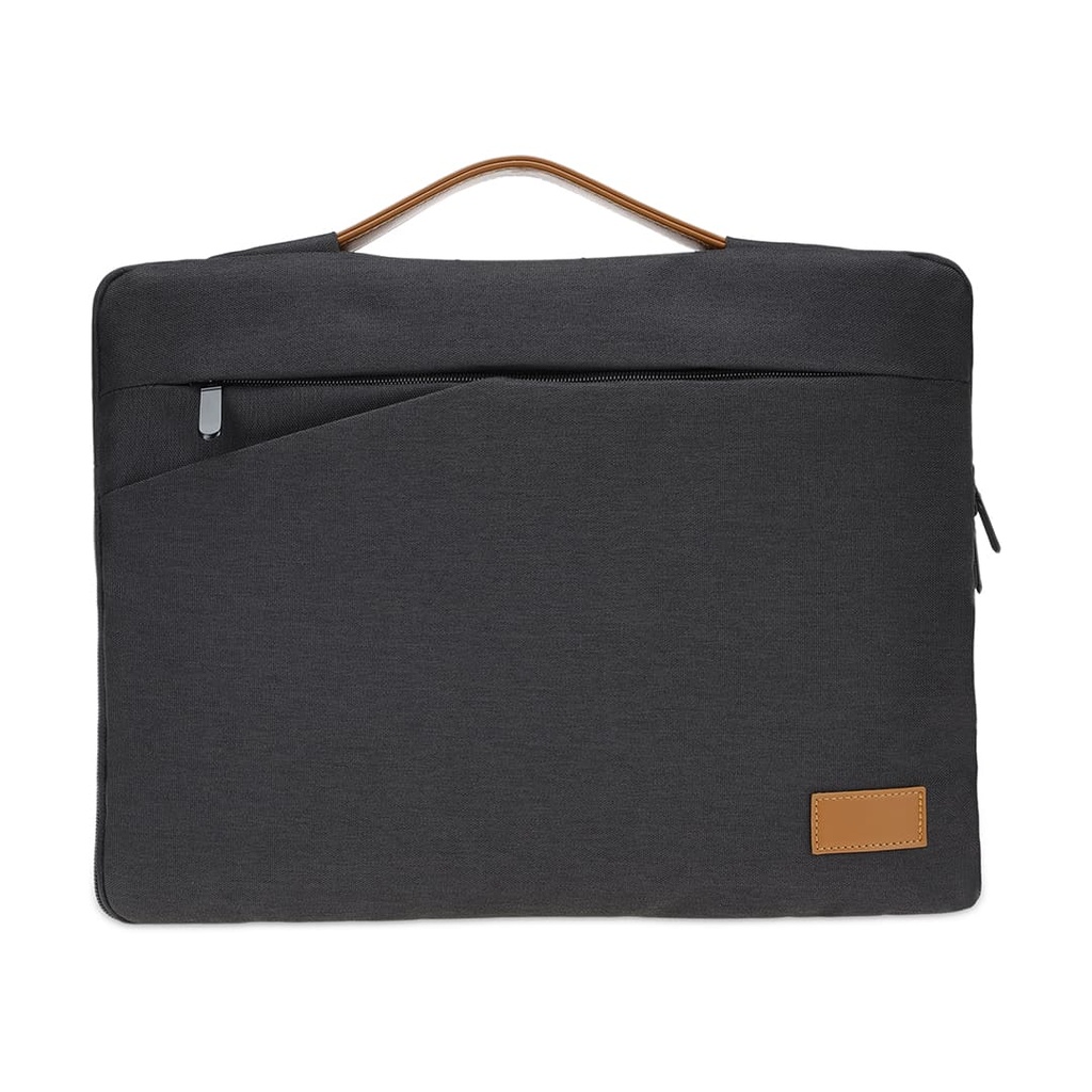 SALCEA - Santhome® 15" Laptop Sleeve - Black/Tan | Jasani