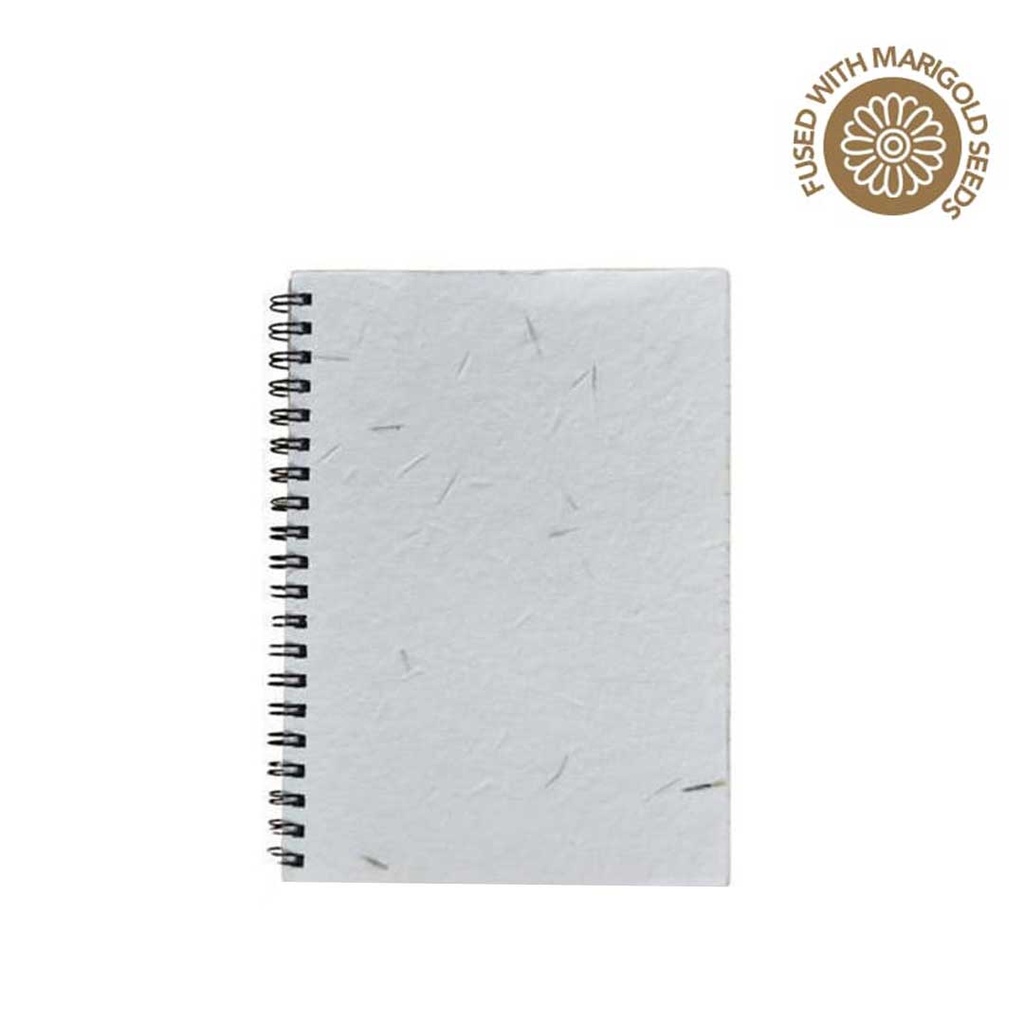 LUGO - eco-neutral® B6 Soft Cover Handmade Seed Paper Spiral Notebook ...