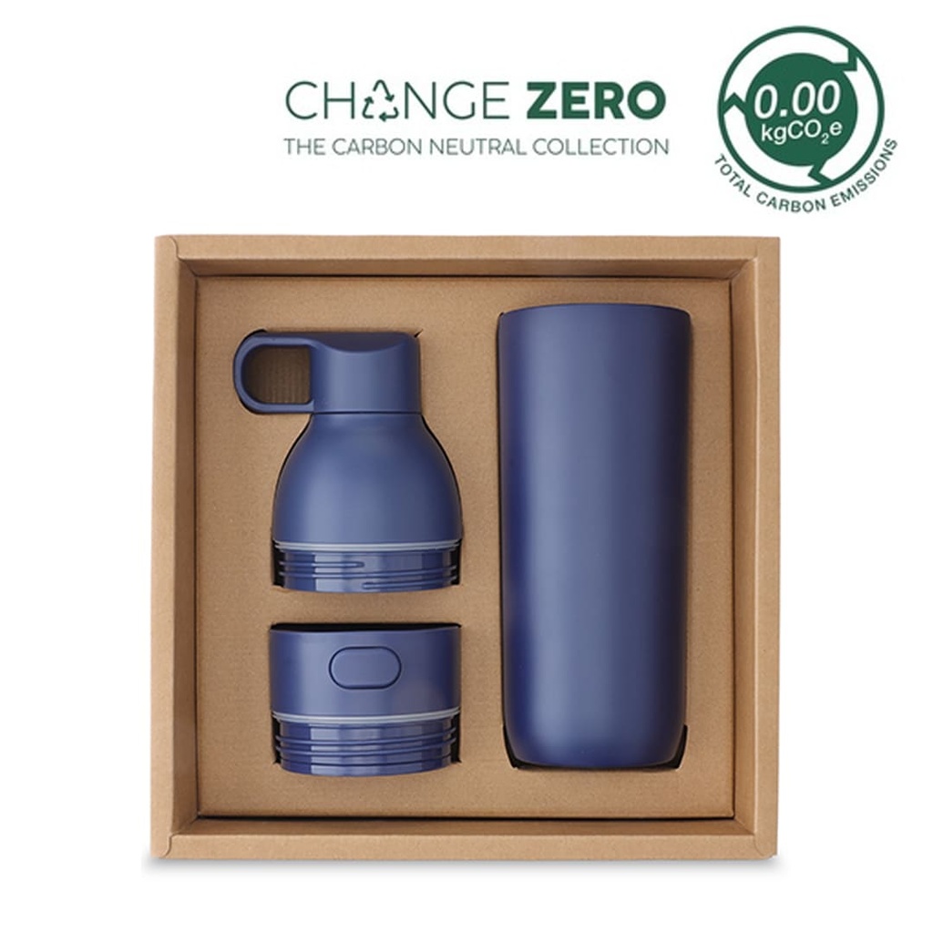 RUVO - CHANGE ZERO 2-in-1 Modular Hydration Gift Set - Navy Blue | Jasani