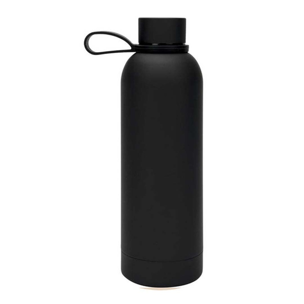 CADIZ - Giftology Double Wall Stainless Steel Bottle 500ml - Black | Jasani