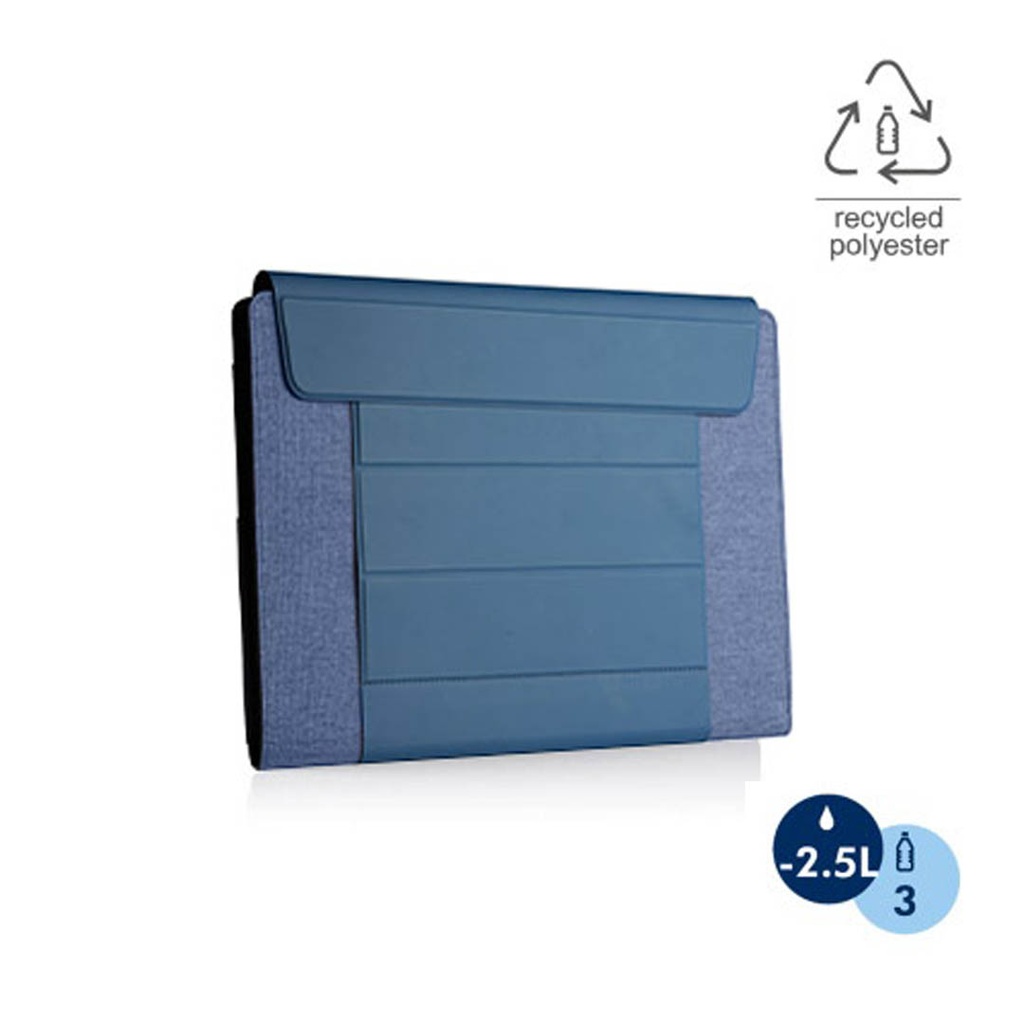 FULDA - CHANGE Collection RPET Laptop Case & Workstation - Navy Blue ...
